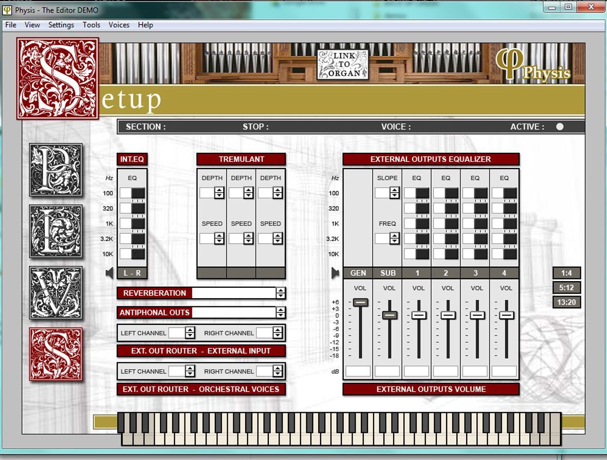 SOFTWARE PC PER ORGANO LITURGICO SERIE PHYSIS ORGANS EDITOR VISCOUNT ...