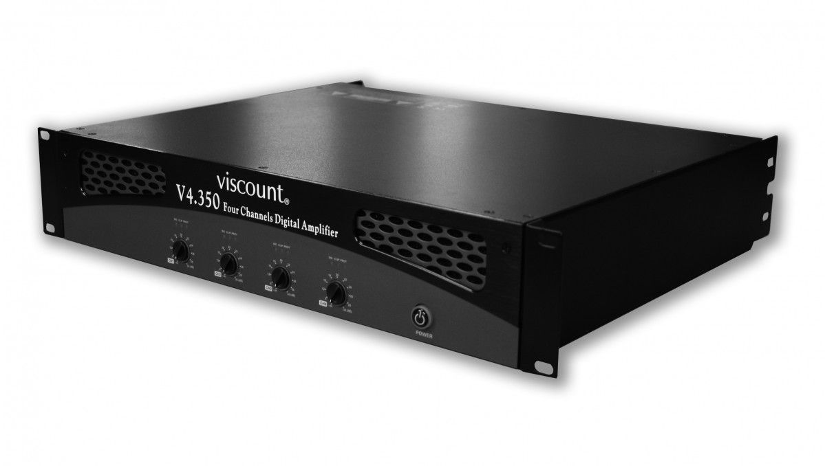 FINALE AMPLIFICATORE FORMATO RACK 4 CANALI A 300.4 VISCOUNT, Organi ...
