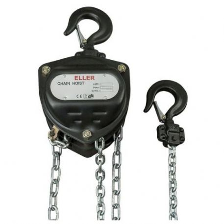 Paranco a Mano Chainhoist 1000kg Complete TUVand VBG-8 Lifting Height 3 ...