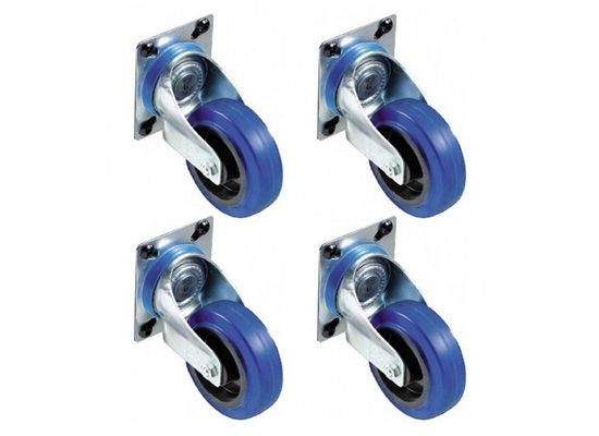 KIT COMPOSTO DA 4 RUOTE DA 100MM PER VIO S318, DVA KS20 E SUB 18D SWK ...
